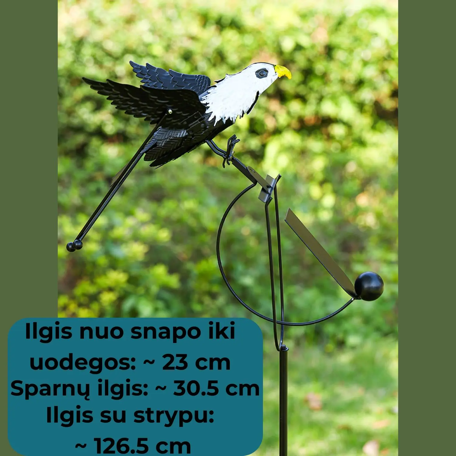 Skraidantis paukštis - sodo dekoracija - Pardu